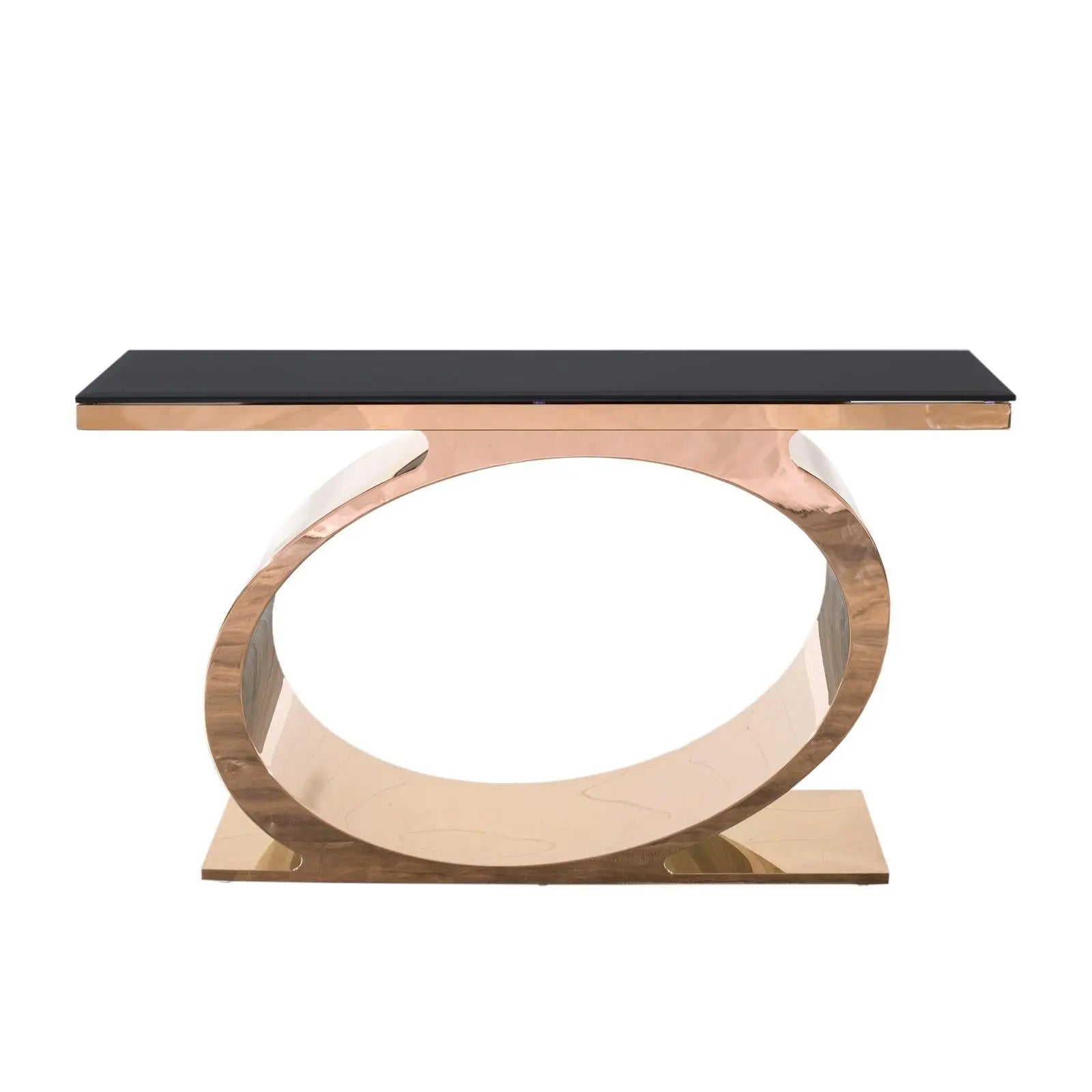 Console Table Onyx Rose Gold Console Tables Roberto Grassie Furniture