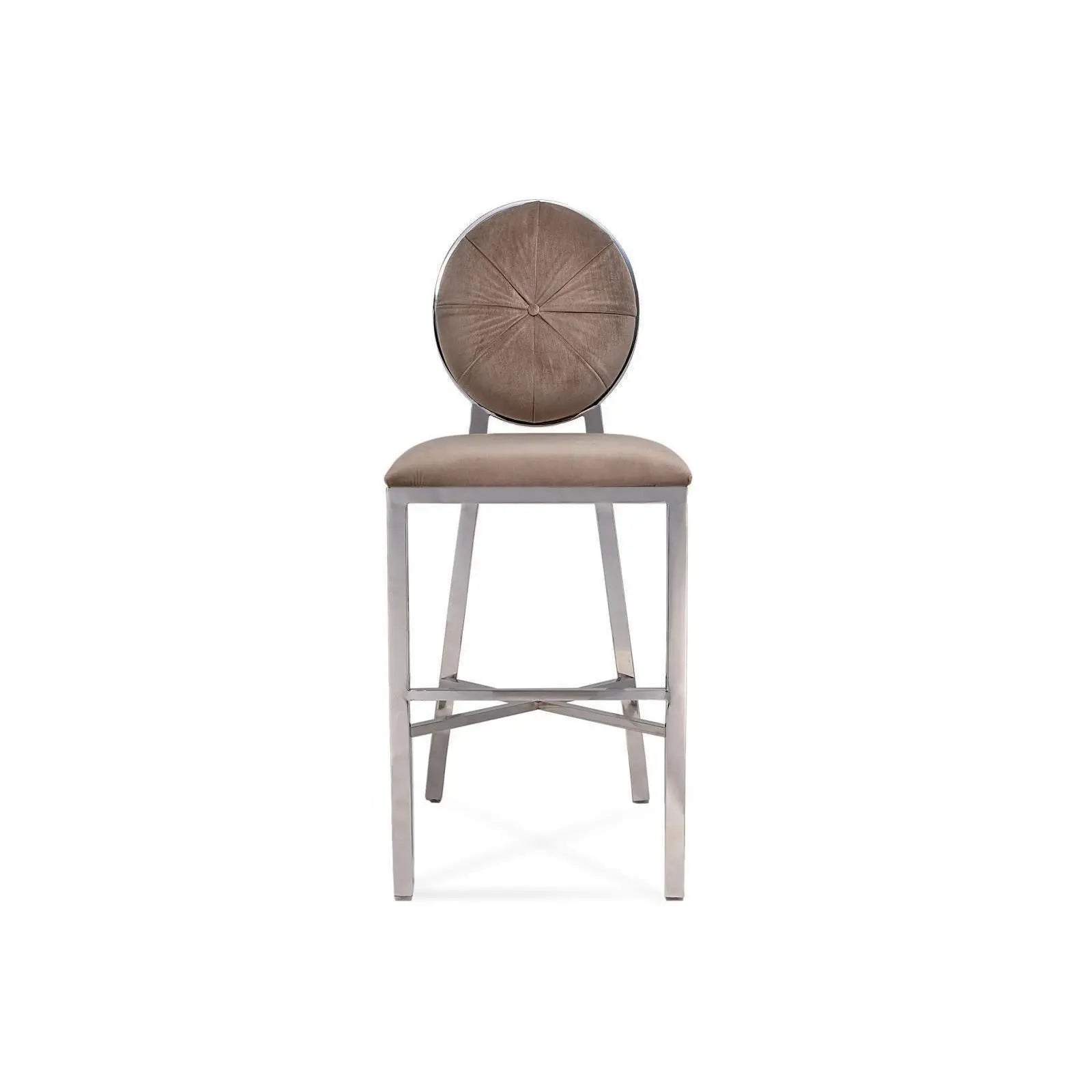 Bar Stool Regina Silver Counter Stool Roberto Grassie Furniture